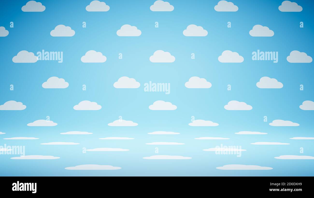 Empty Blank Cloud Shape Pattern Studio Background Stock Photo - Alamy