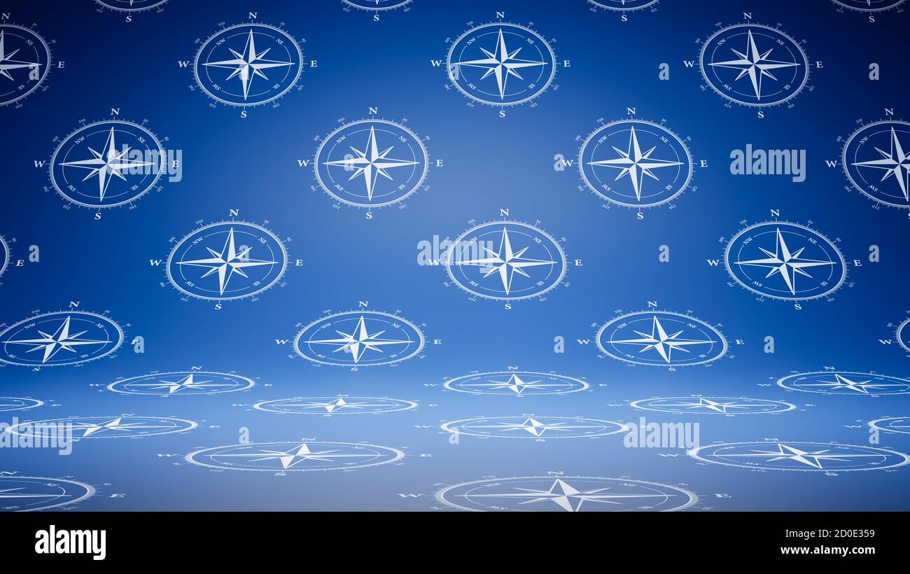 Empty Blank Compass Pattern Studio Background Stock Photo - Alamy