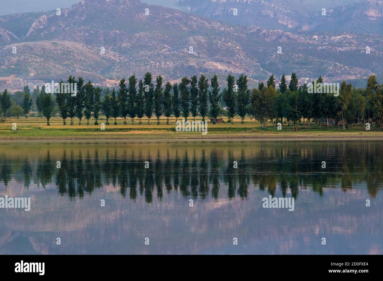 Uchhali is a saltwater lake in Soan Sakaser Valley in the southern Salt ...