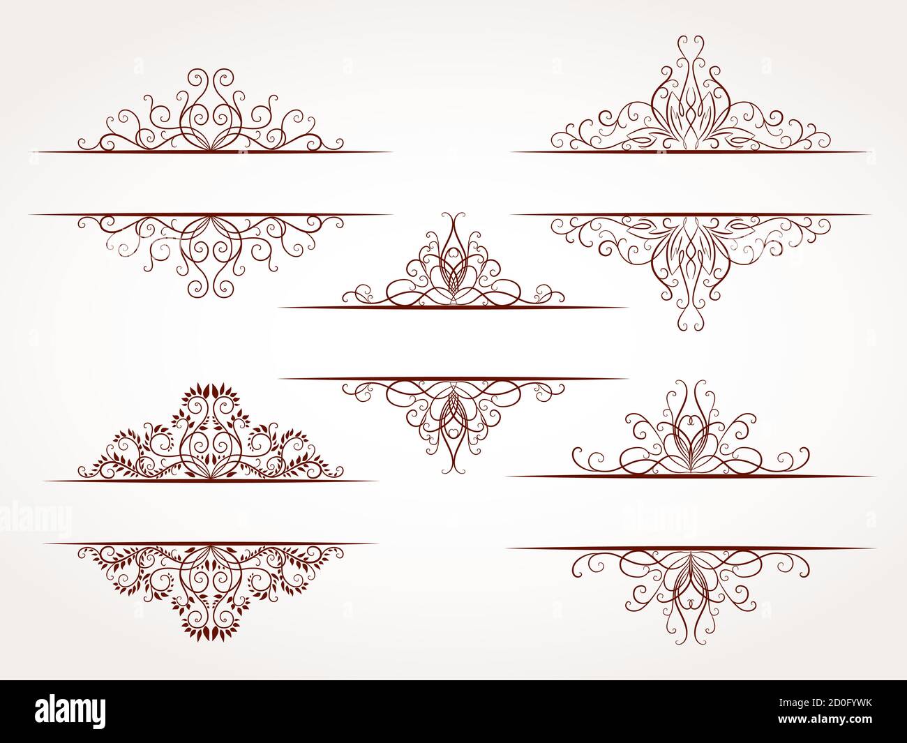 Vector set of hand drawn ornamental frames Stock Vector Image & Art - Alamy