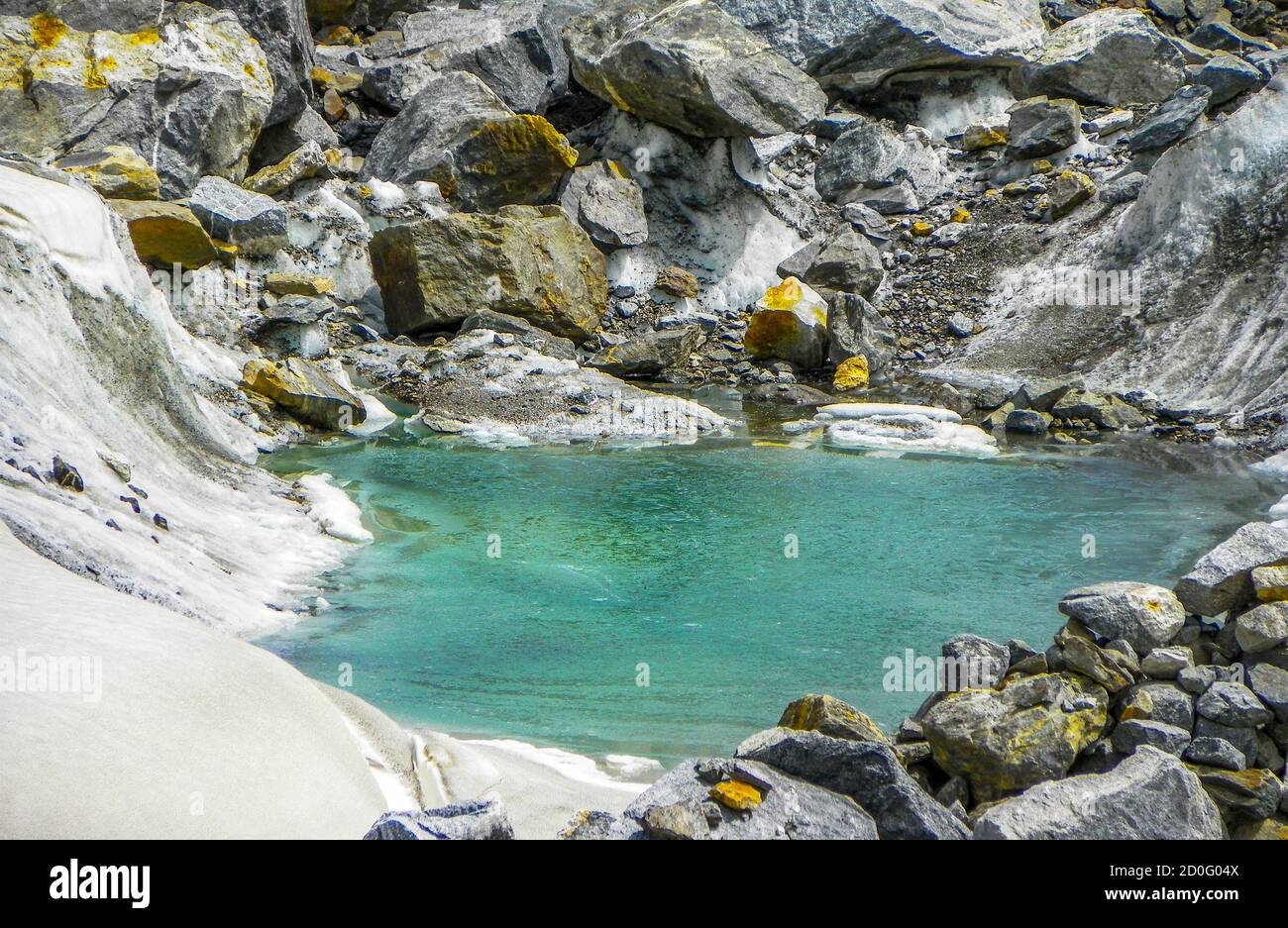 glacial lakes in karakorum range in k2 trek baltoro gilgit baltistan ...