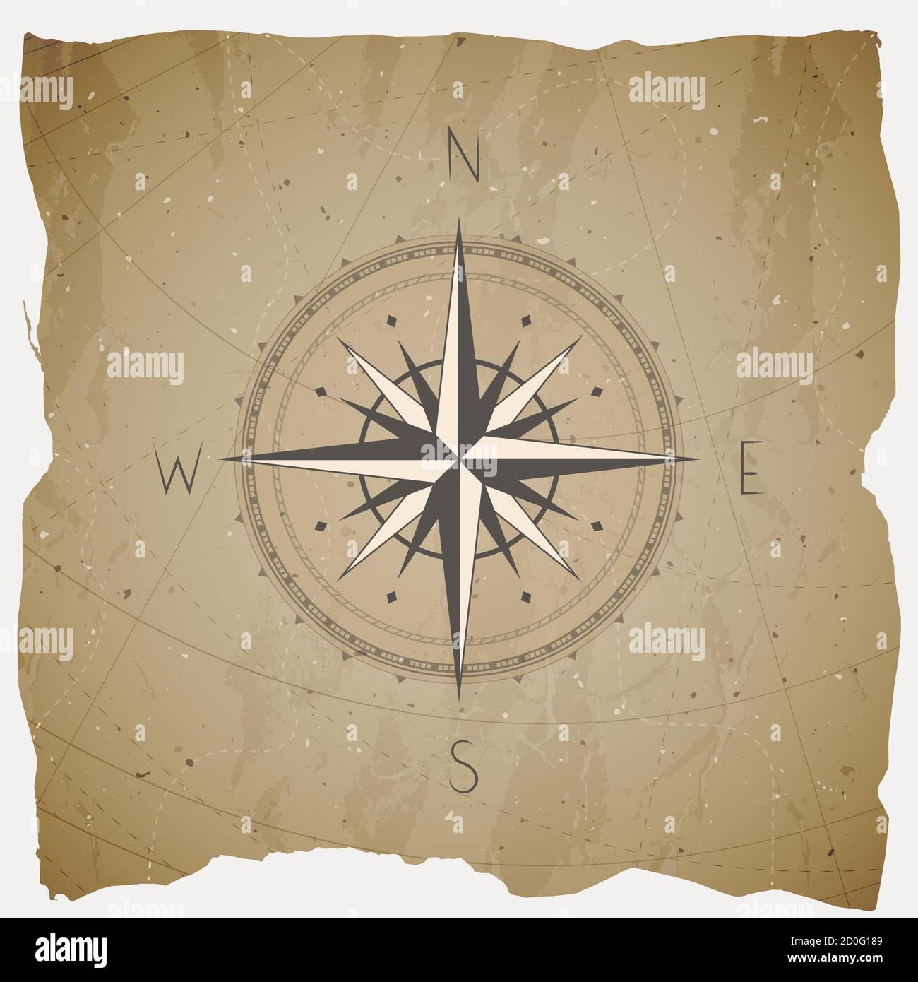 Antique Compass Face