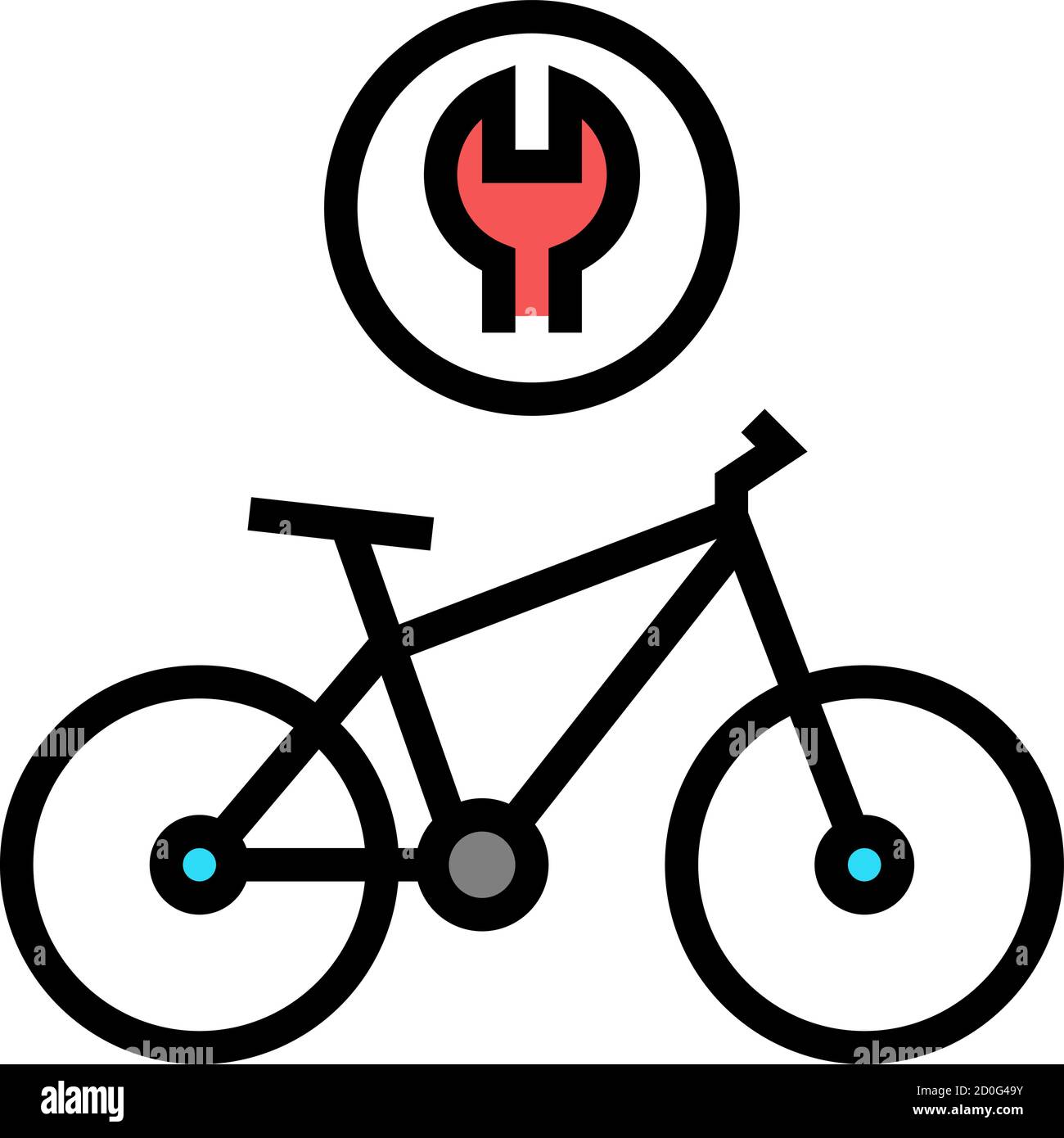 complex bike repair color icon vector illustration Stock Vector Image ...