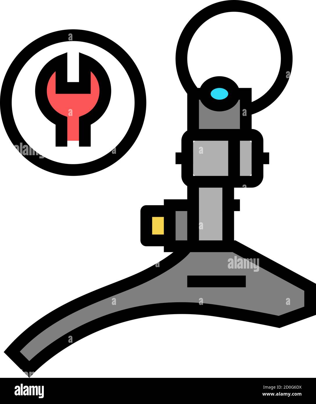 switch front adjustment and replacement color icon vector illustration ...