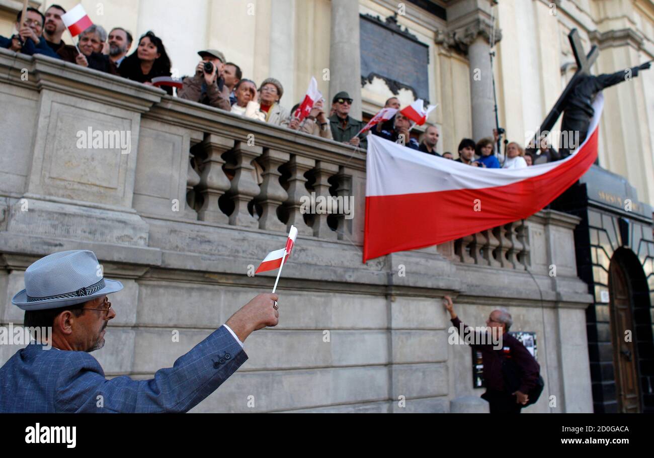 Solidarnosc Flag High Resolution Stock Photography and Images - Alamy
