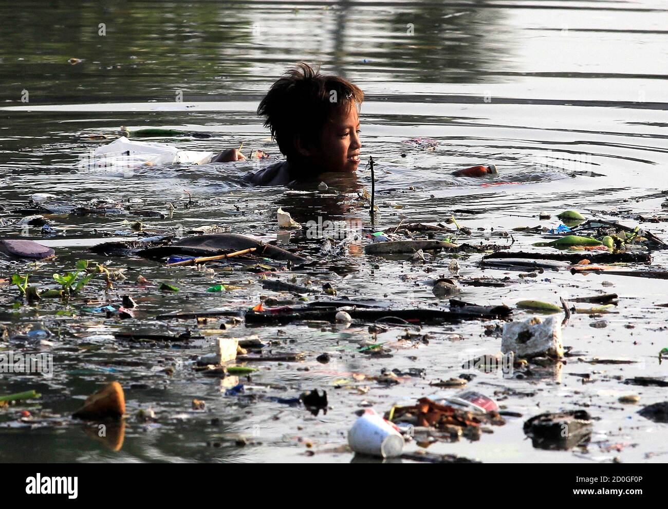 Polluted River In South Asia High Resolution Stock Photography and ...
