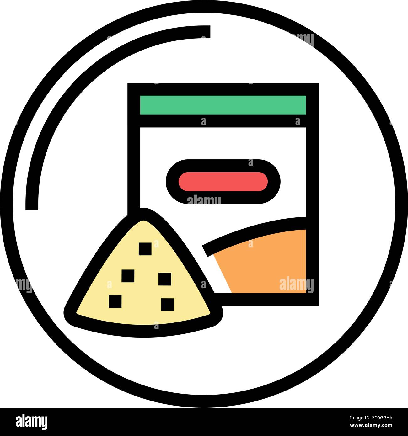 snacks department store color icon vector illustration Stock Vector ...