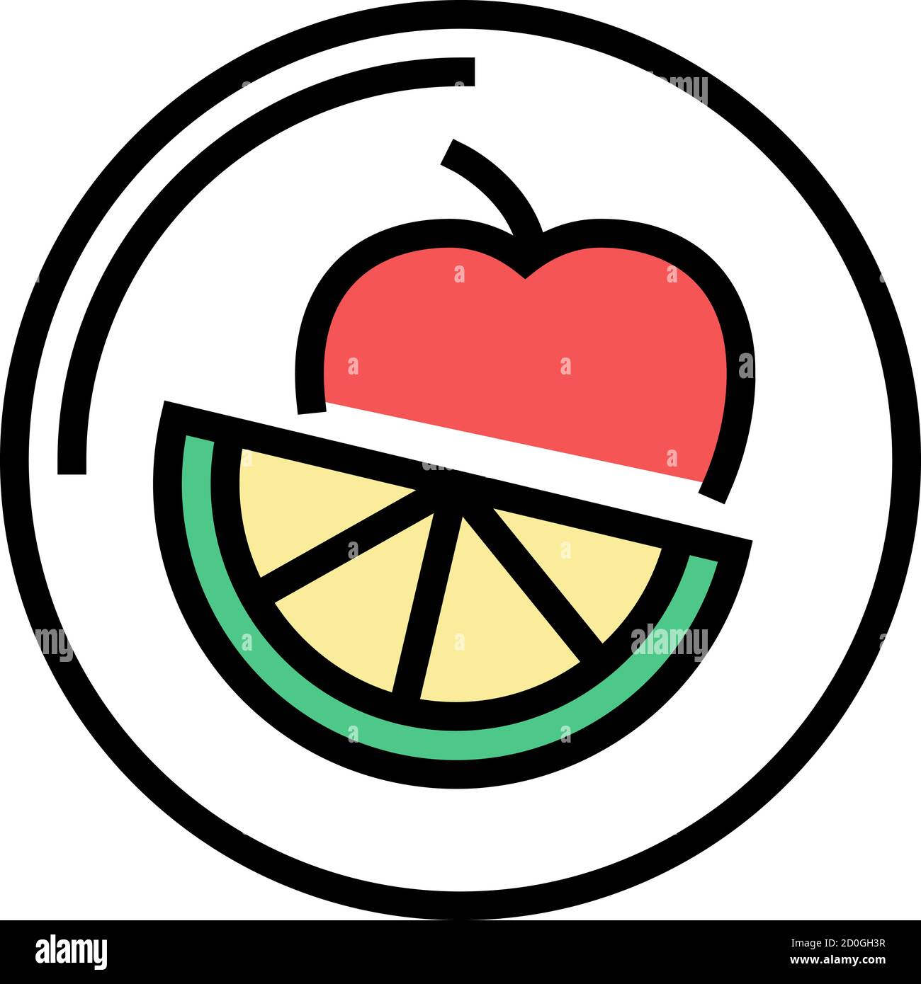 Fruits department store icon hi-res stock photography and images - Alamy