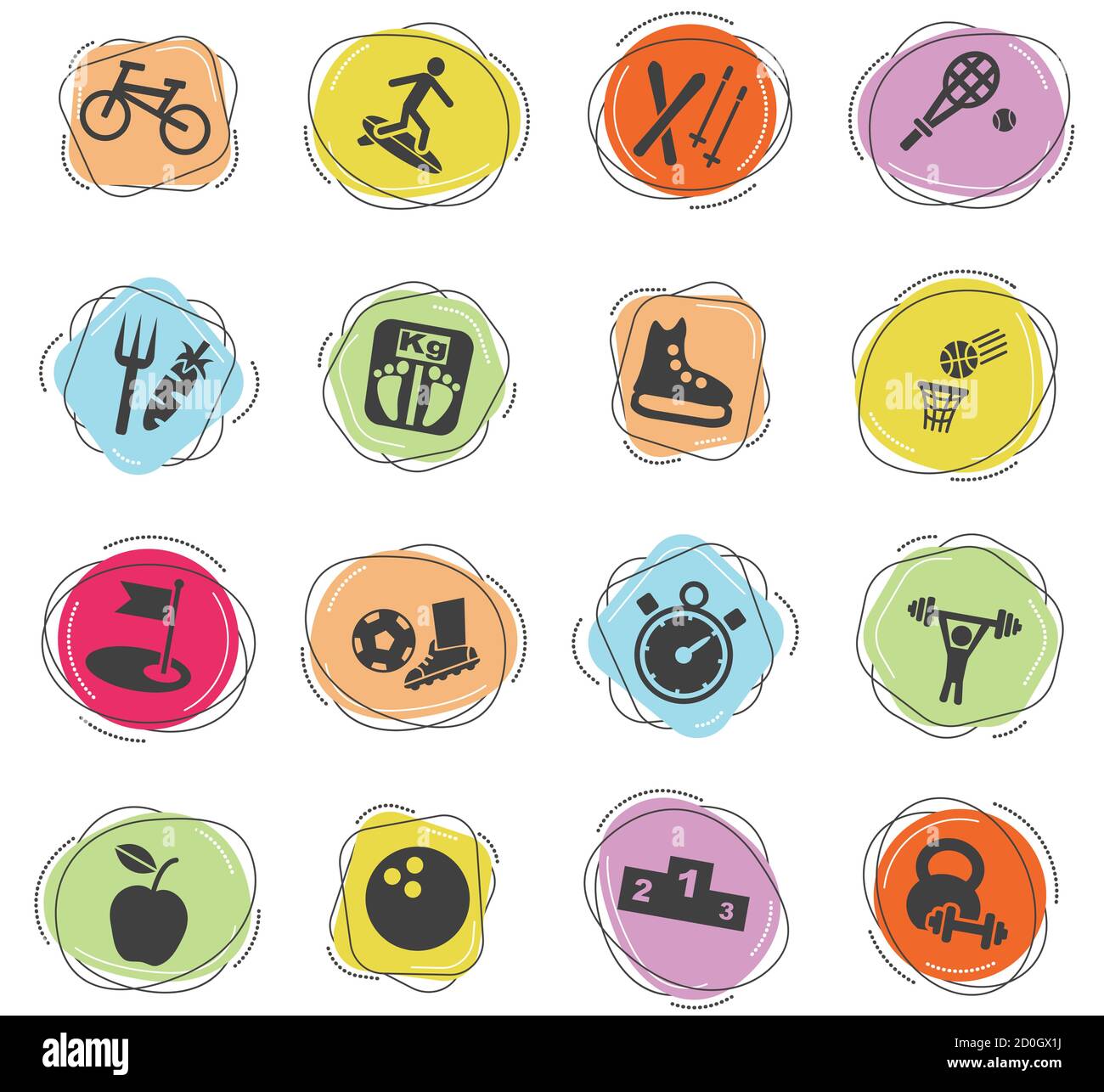 sport icon set Stock Vector Image & Art - Alamy