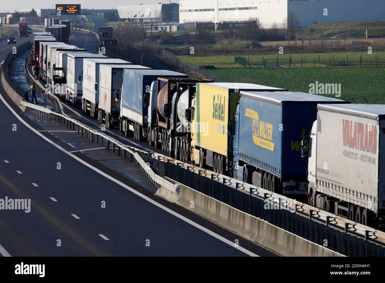 Lorry on motorway people hi-res stock photography and images - Alamy