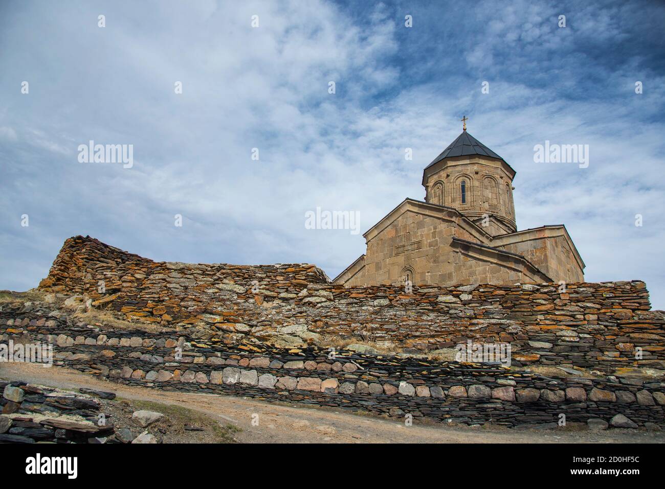 Gergeti Trinity Church, Georgia Stock Photo - Alamy