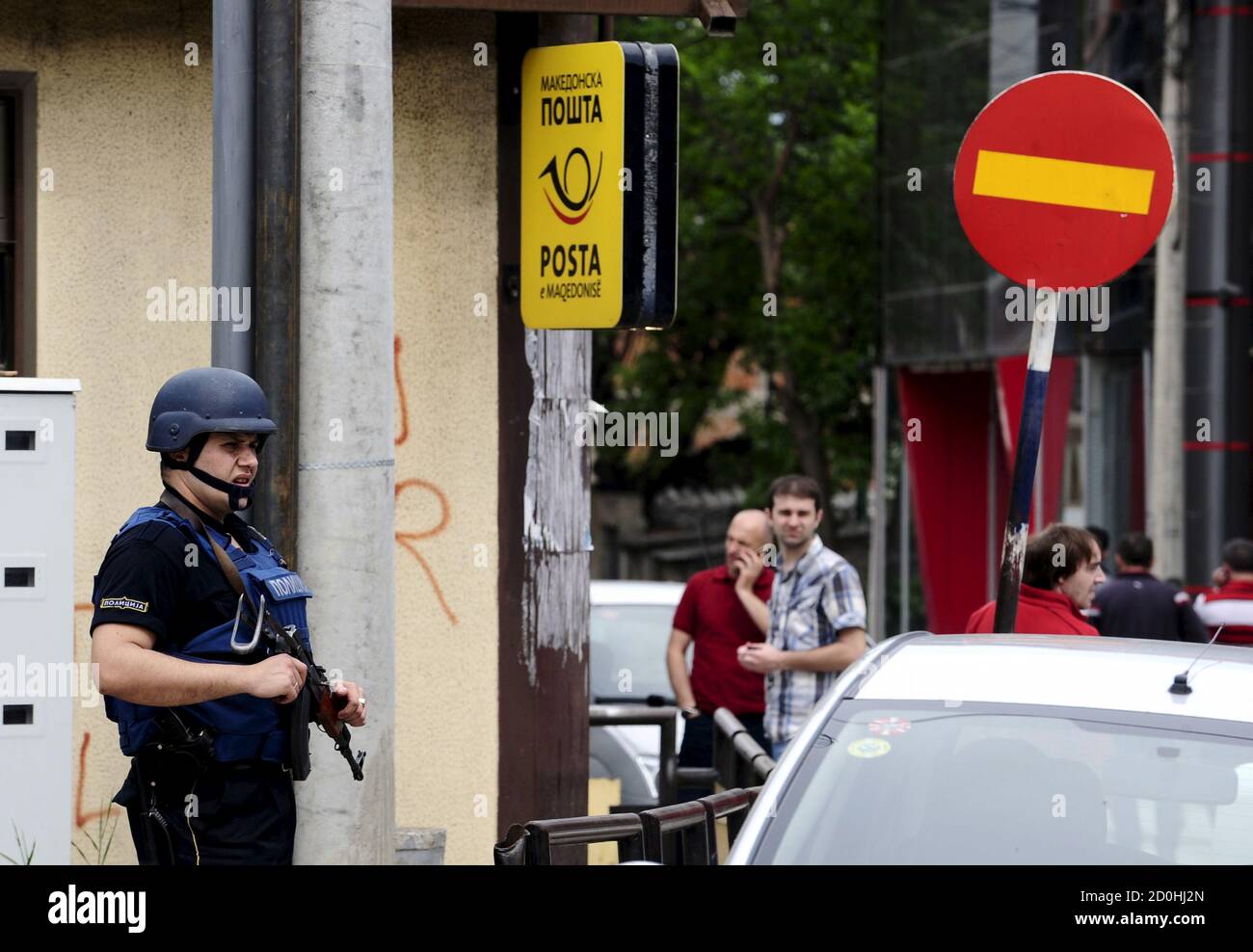 Macedonian policeman hi-res stock photography and images - Alamy