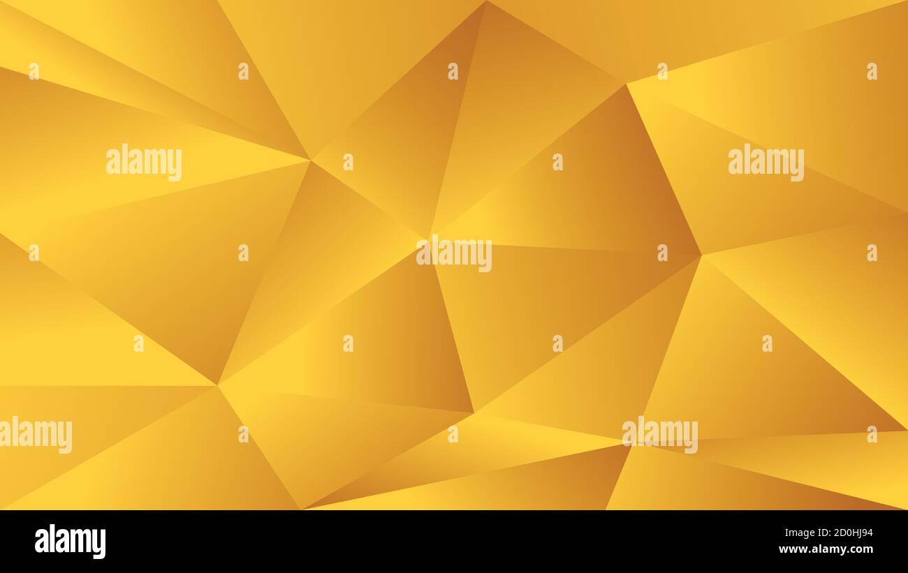 Gold abstract triangle, gold wallpaper background Stock Vector Image ...