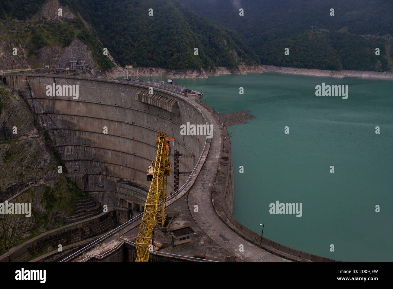 The Inguri Dam - hydroelectric dam on the Inguri River in Georgia Stock ...