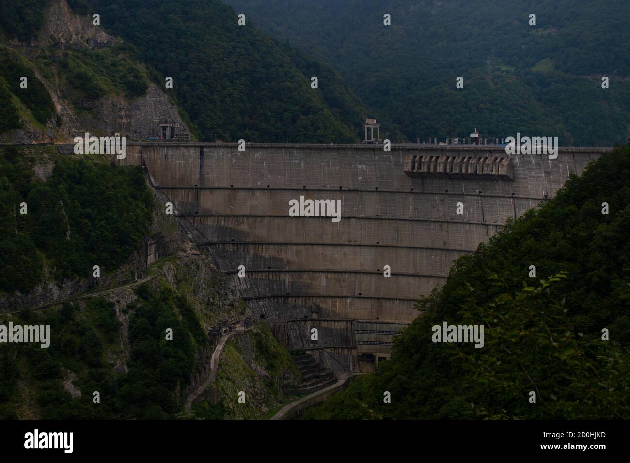 The Inguri Dam - hydroelectric dam on the Inguri River in Georgia Stock ...