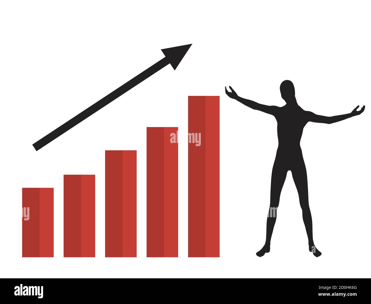 Growing bar graph hi-res stock photography and images - Alamy
