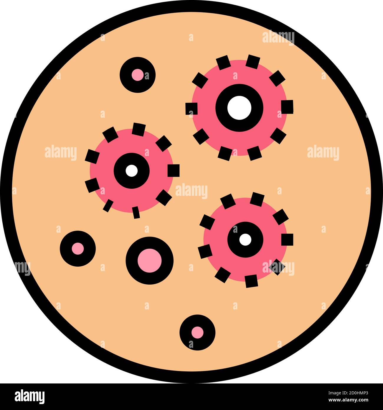 acne skin disease color icon vector illustration Stock Vector Image ...