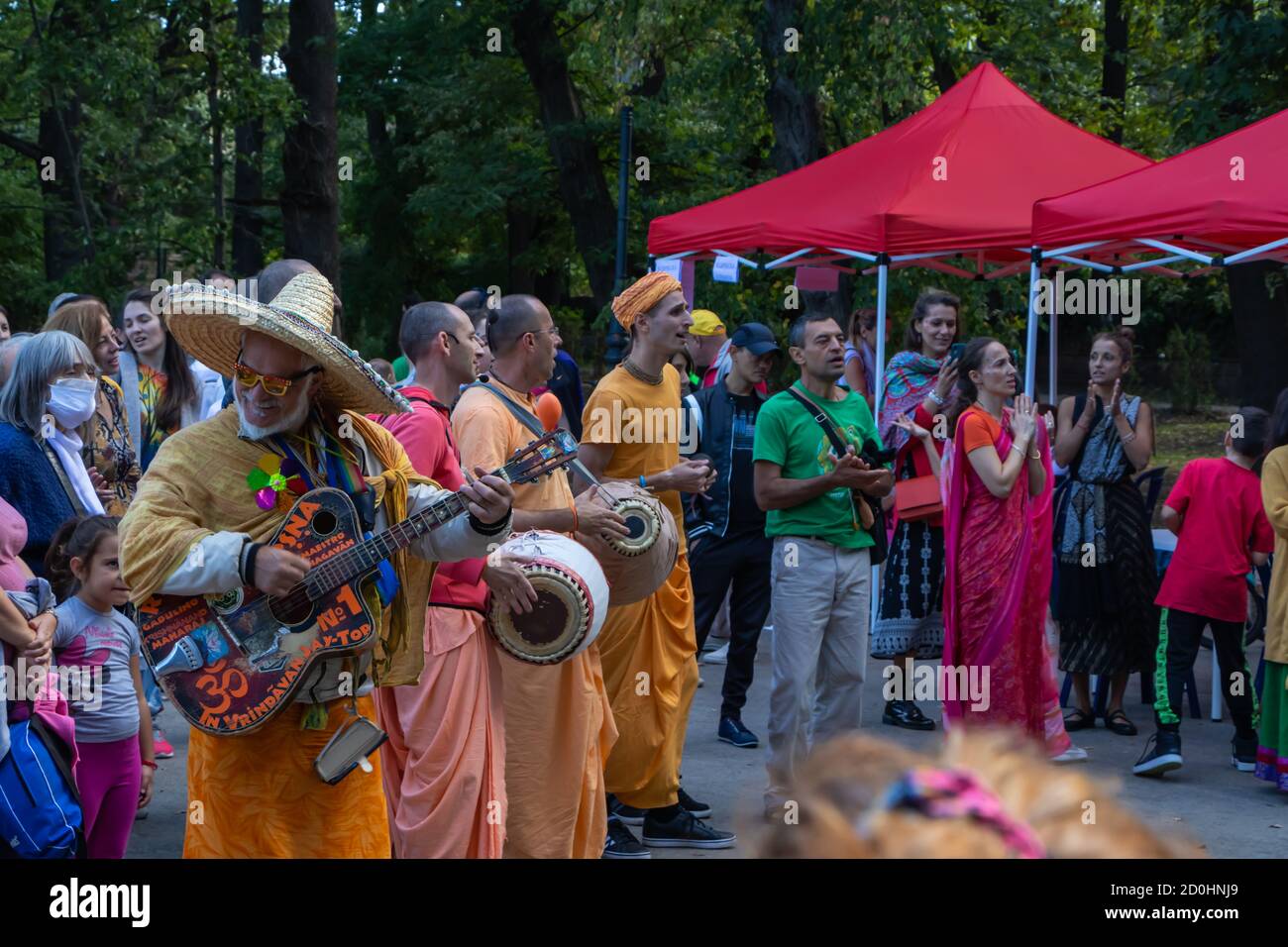 Sofia, Bulgaria - 27 September, 2020: Hare Krishna (Ratha Yatra) in the ...