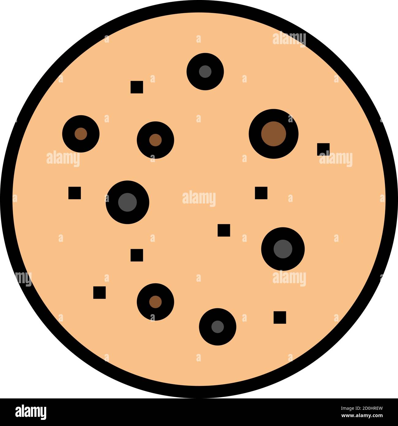 blackhead skin disease color icon vector illustration Stock Vector ...