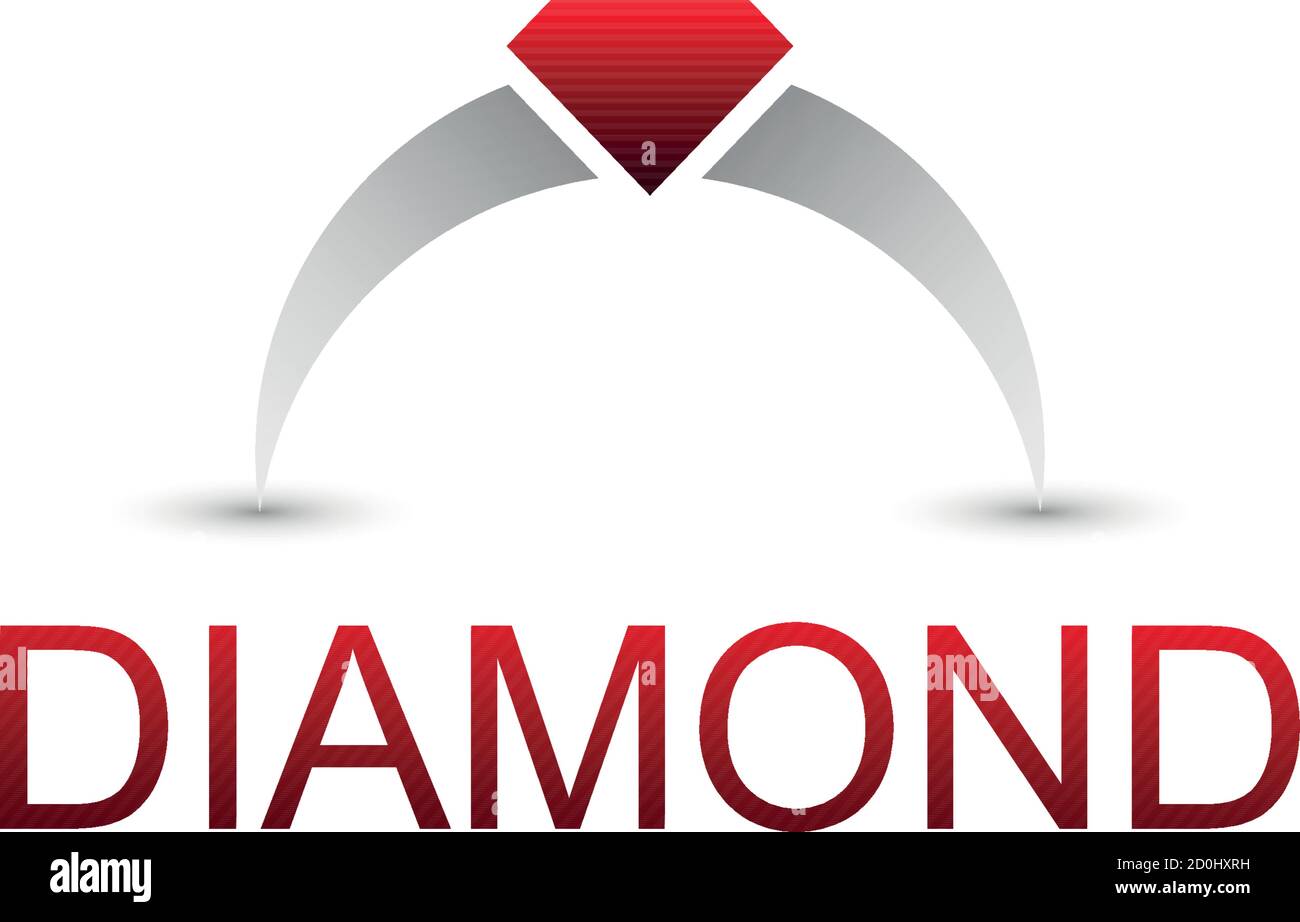 Gems and jewelry logo, diamond shape icon abstract logo, diamond and ...