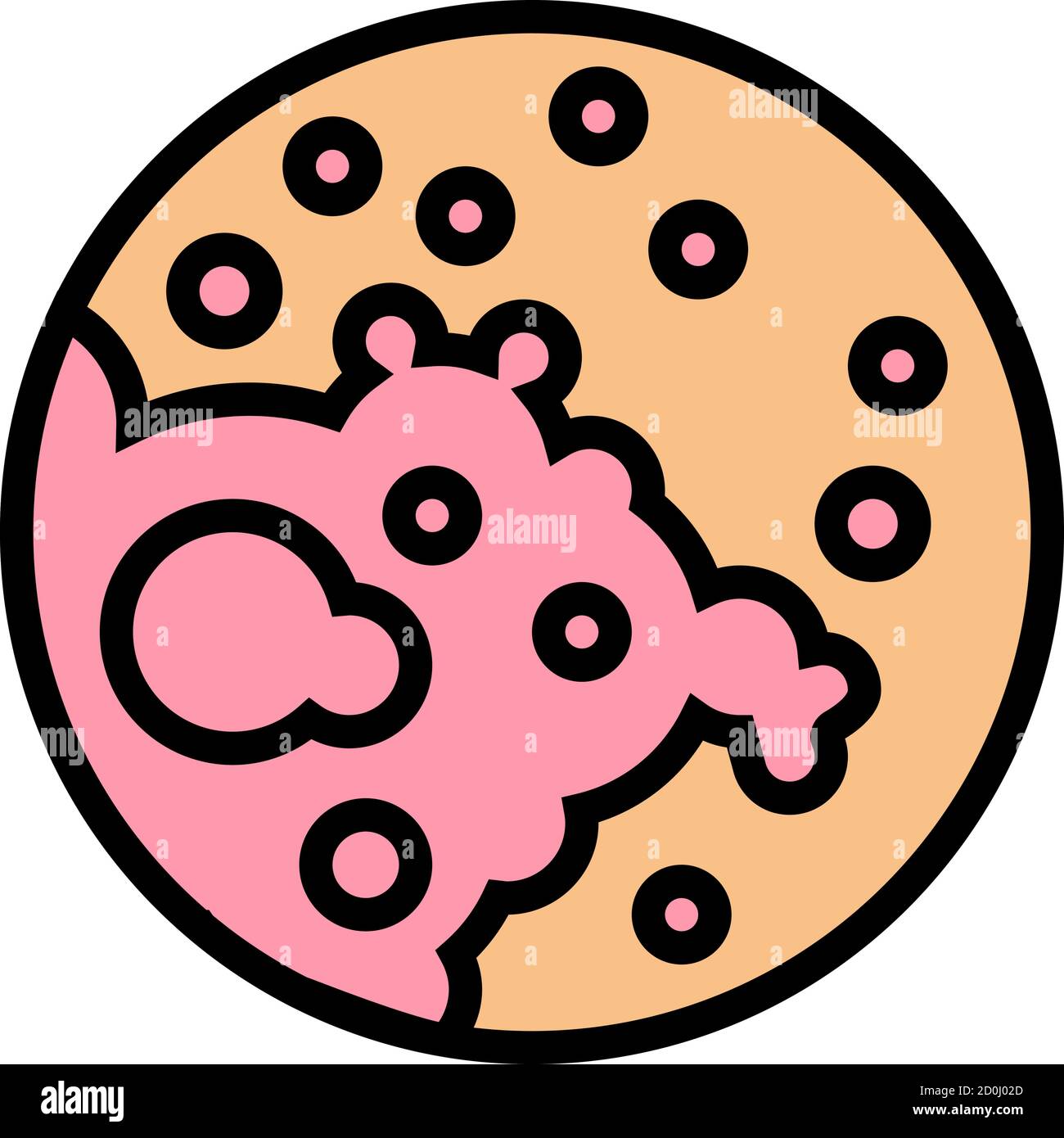 atopic dermatitis skin disease color icon vector illustration Stock ...