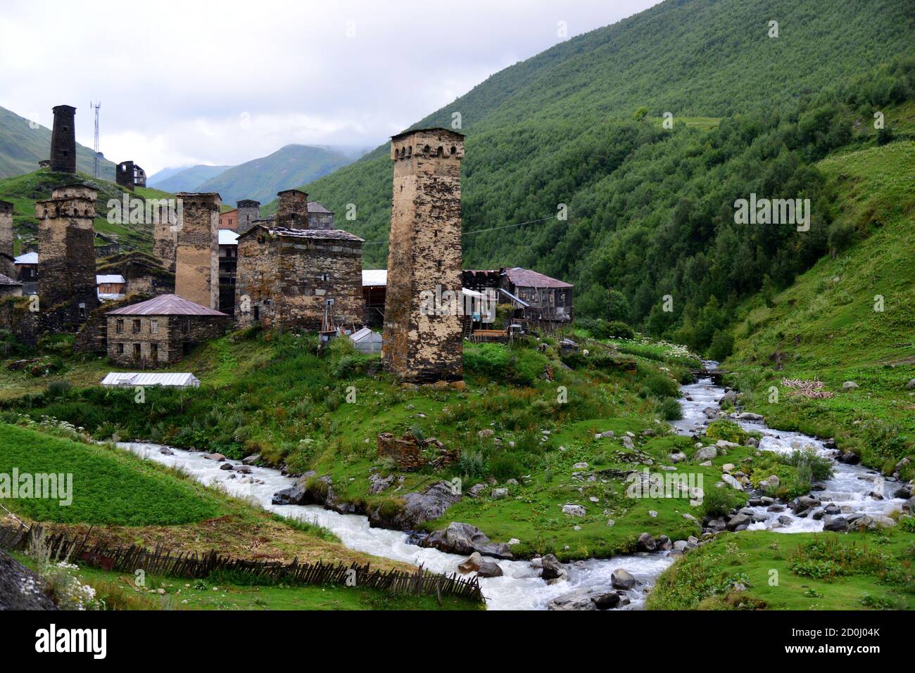 Architectural monuments of Upper Svanetia Stock Photo - Alamy
