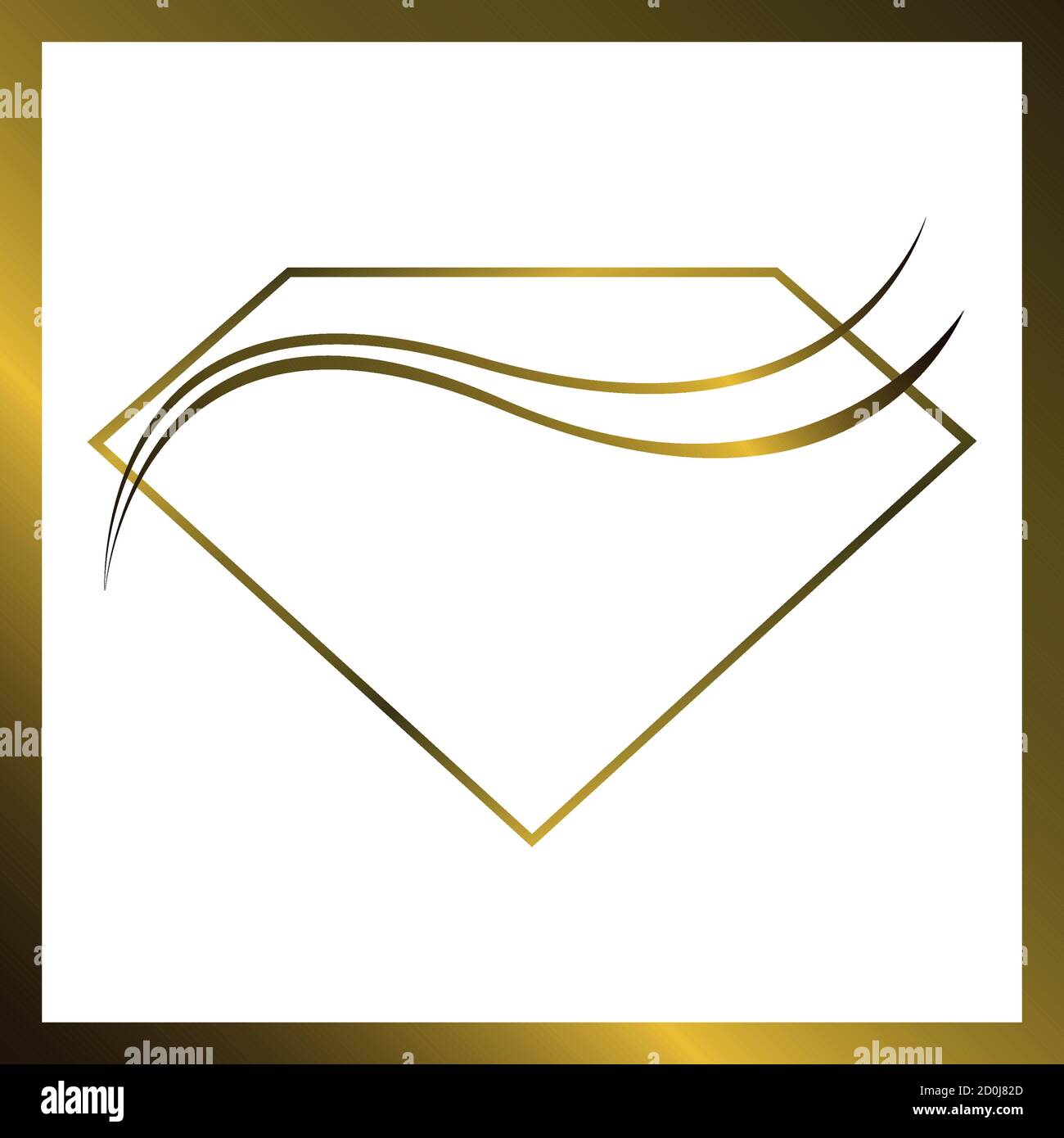 Gold color gems diamond Stock Vector Images - Alamy