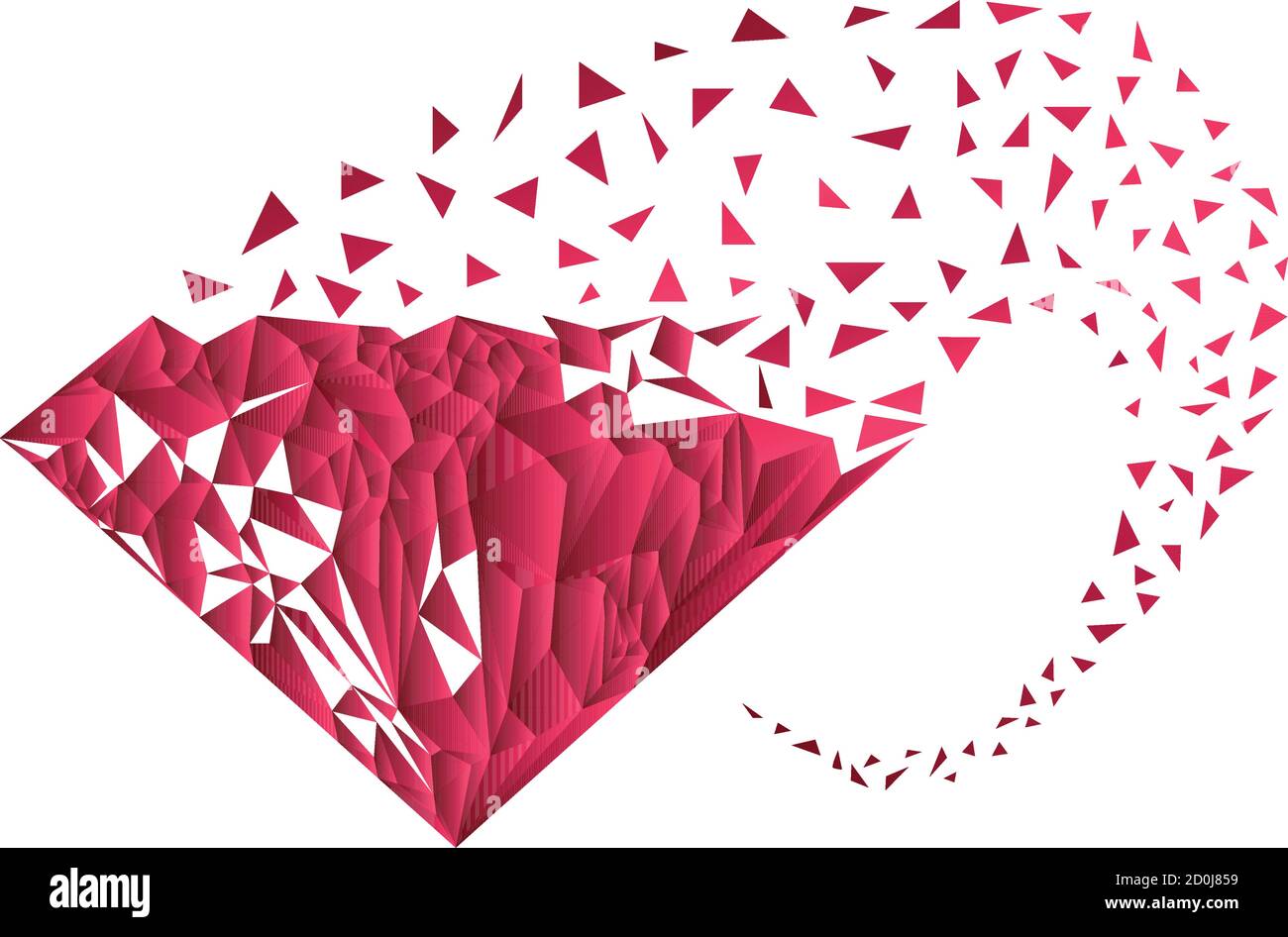 ruby, sapphire, red color gems jewel transformation gems icon Stock ...