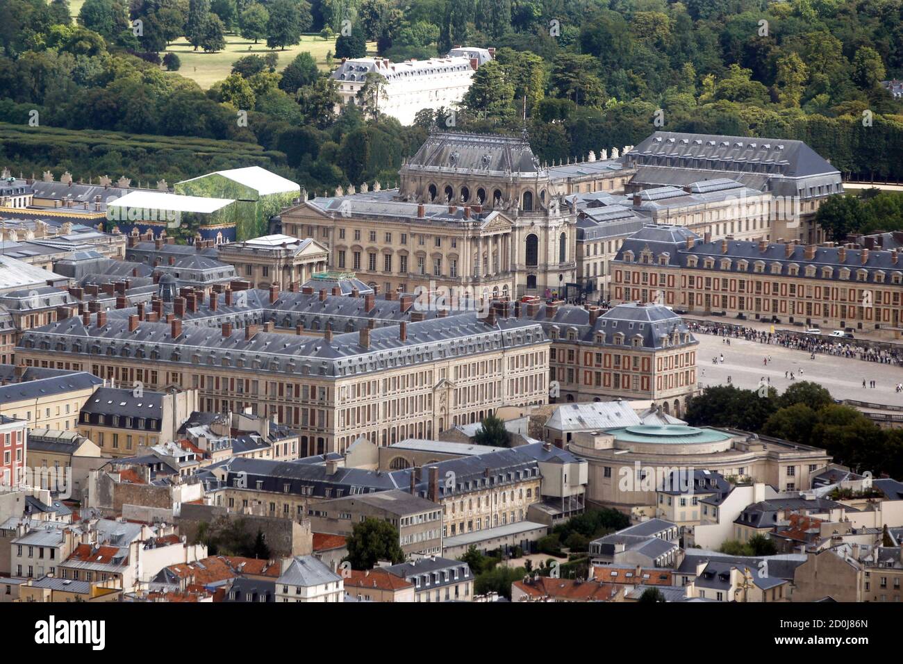 Aerial view palace of versailles hi-res stock photography and images ...