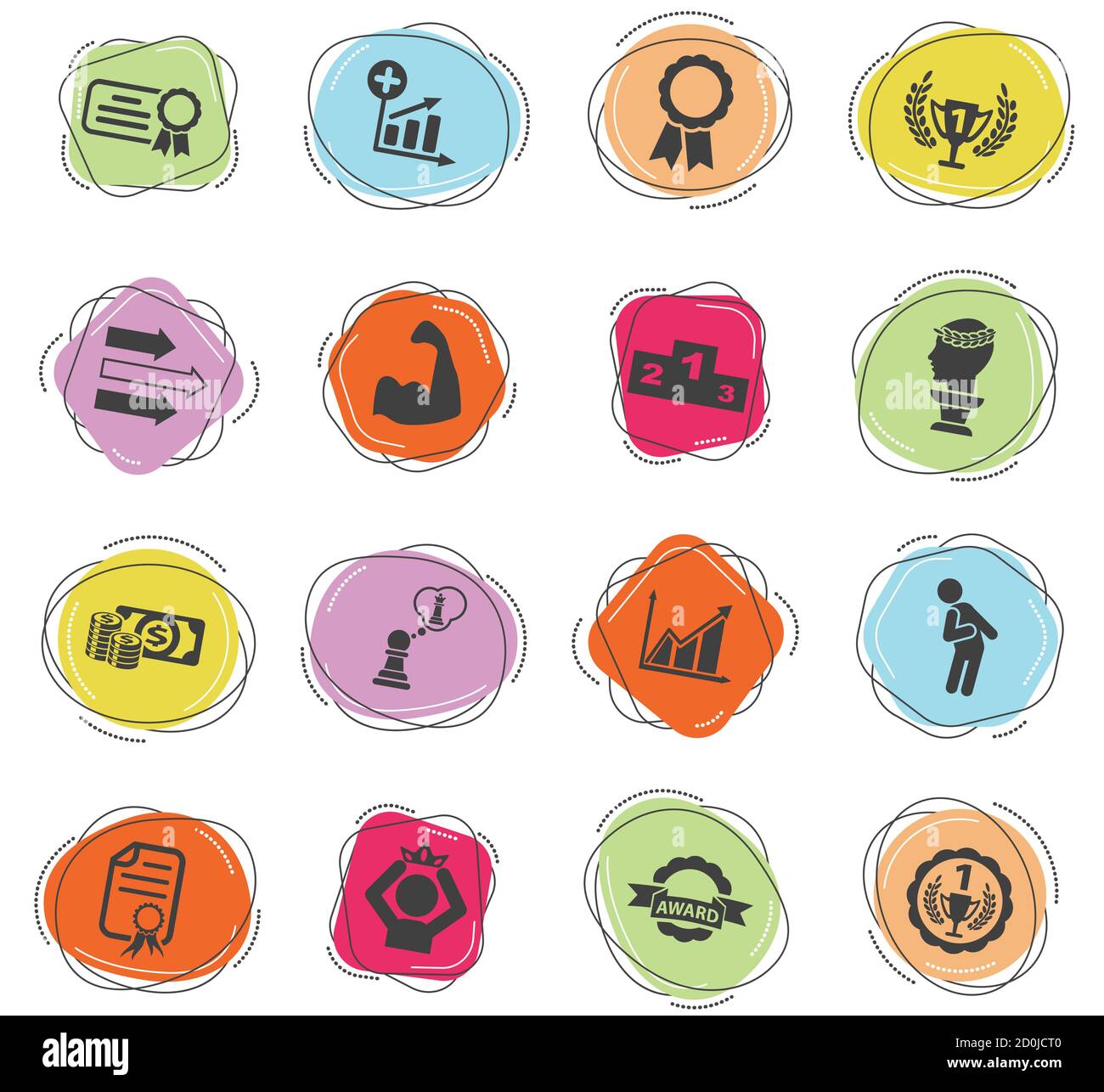 success icon set Stock Vector Image & Art - Alamy