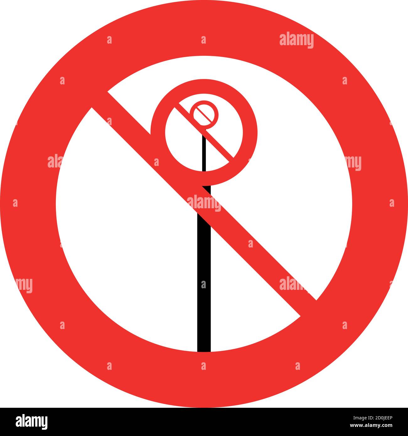 Red warning sign allow Cut Out Stock Images & Pictures - Alamy
