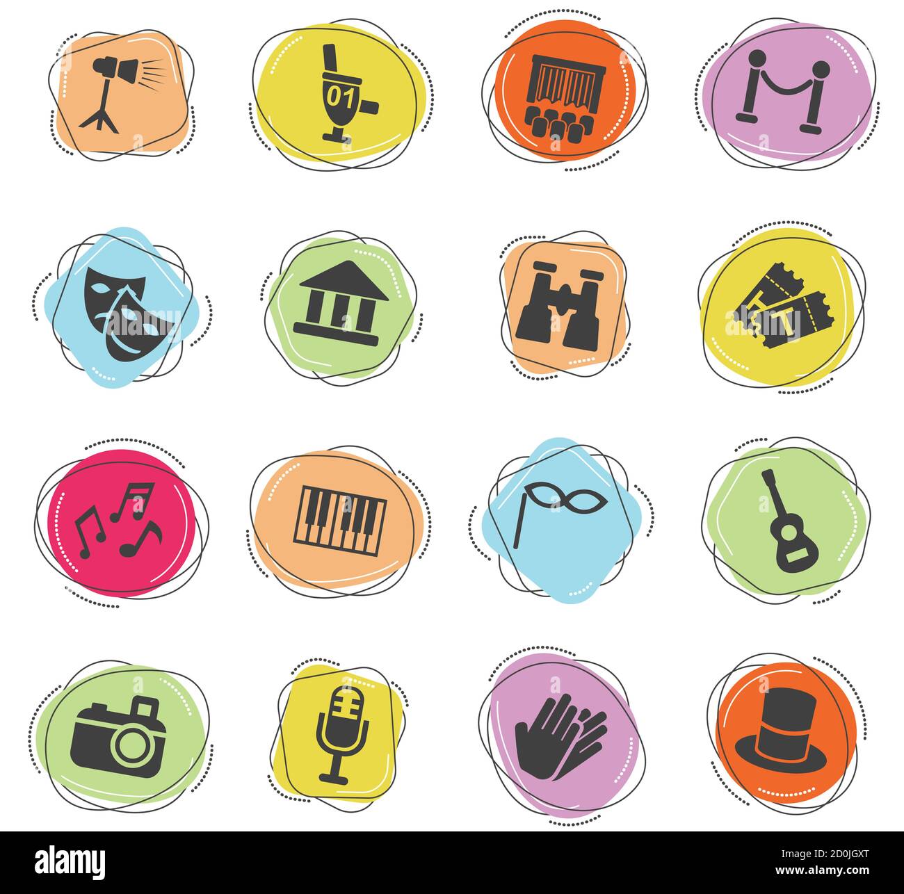 theater icon set Stock Vector Image & Art - Alamy