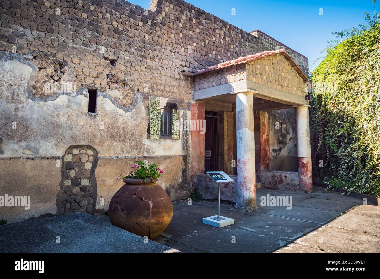 Entrance of Roman Villa San Marco in Stabiae, an Ancient Domus in ...