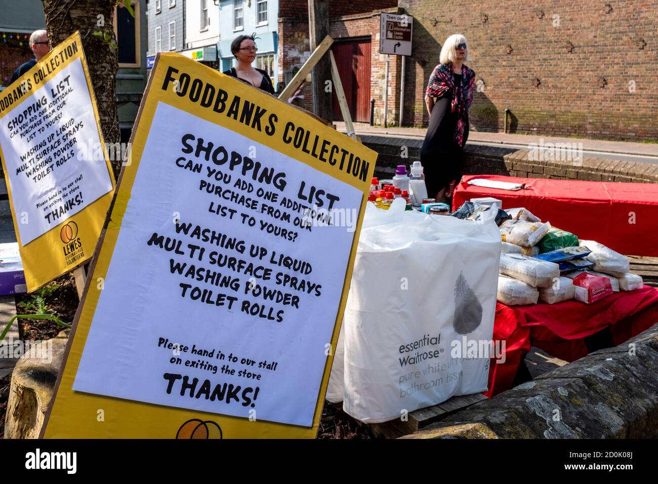 A Foodbank Collection Point, Lewes, East Sussex, UK Stock Photo - Alamy