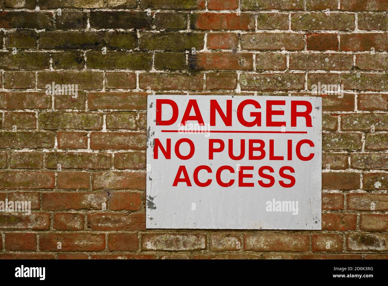 Warning sign in Imber Village part of the military training ground at ...