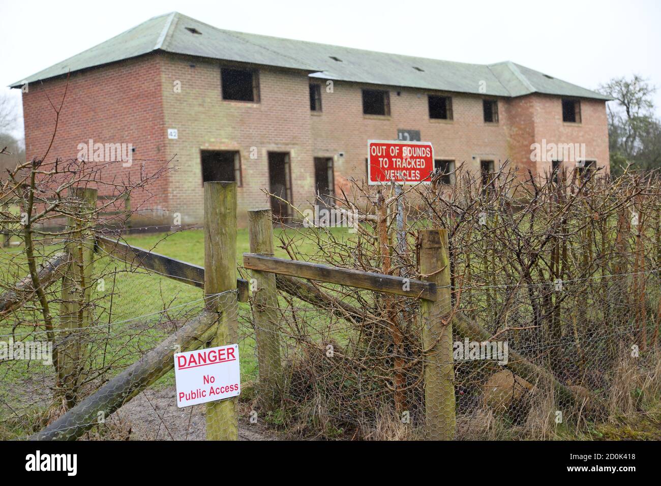 Houses in Imber Village part of the military training ground at ...