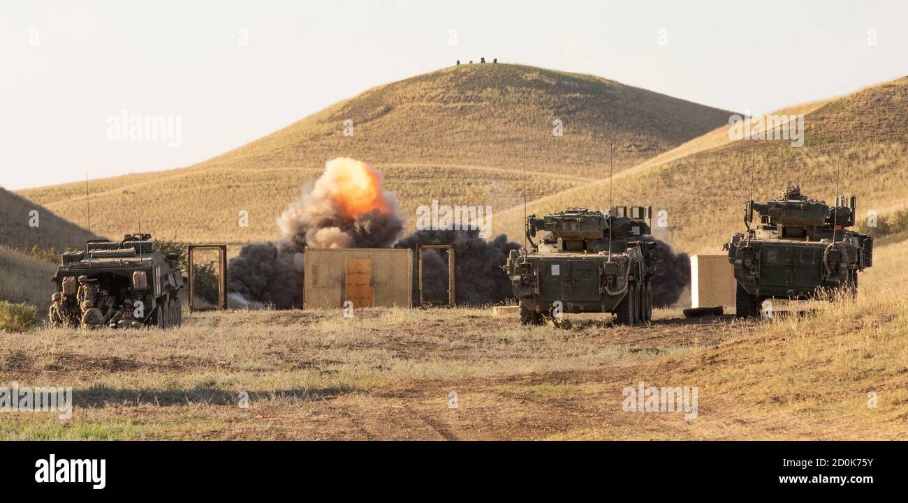 U.S. Army combat engineers from 4th Squadron, 2d Cavalry Regiment ...