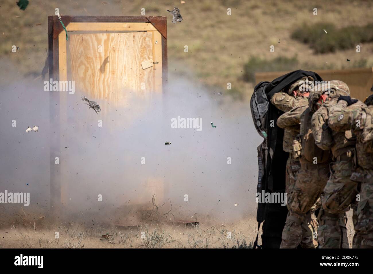 U.S. Army combat engineers from 4th Squadron, 2d Cavalry Regiment ...