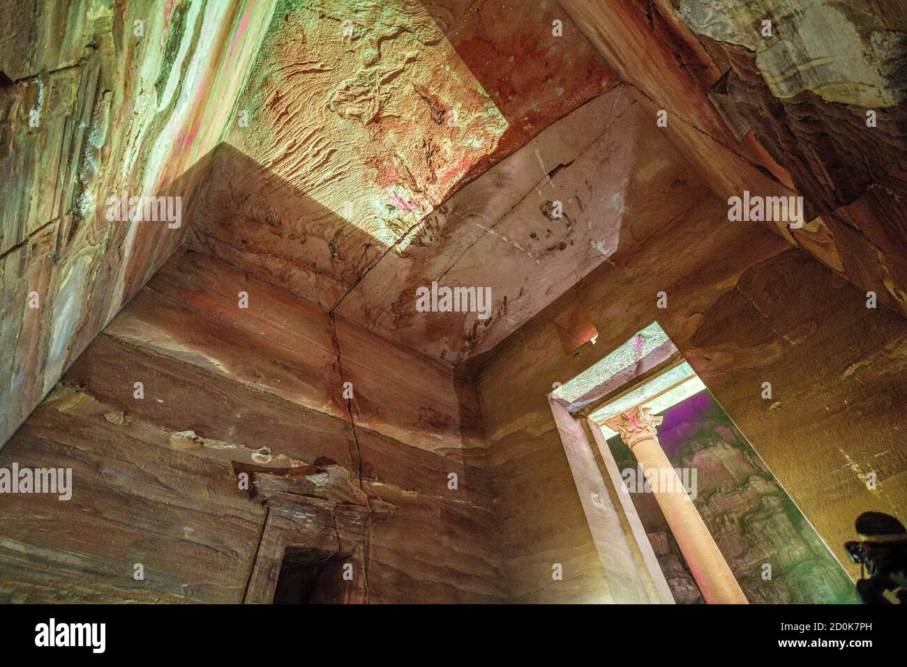 Petra, Jordan - 2019-04-22 - Inside Treasury building Stock Photo - Alamy