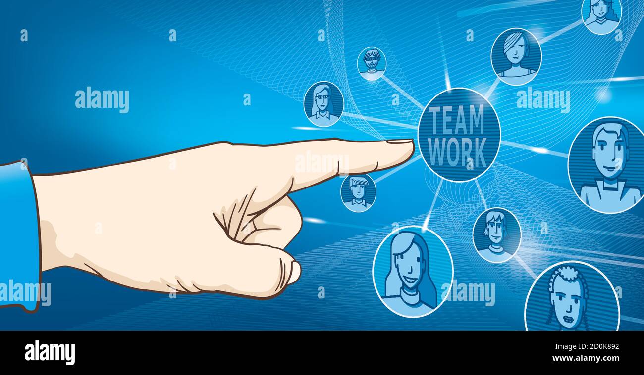 Future group teamwork Stock Vector Images - Alamy