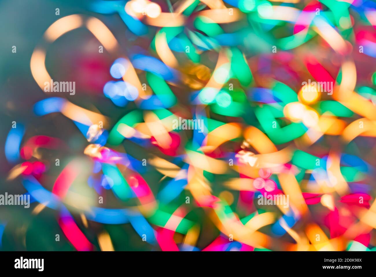 Abstract light trails in random motion background image. Trendy neon ...