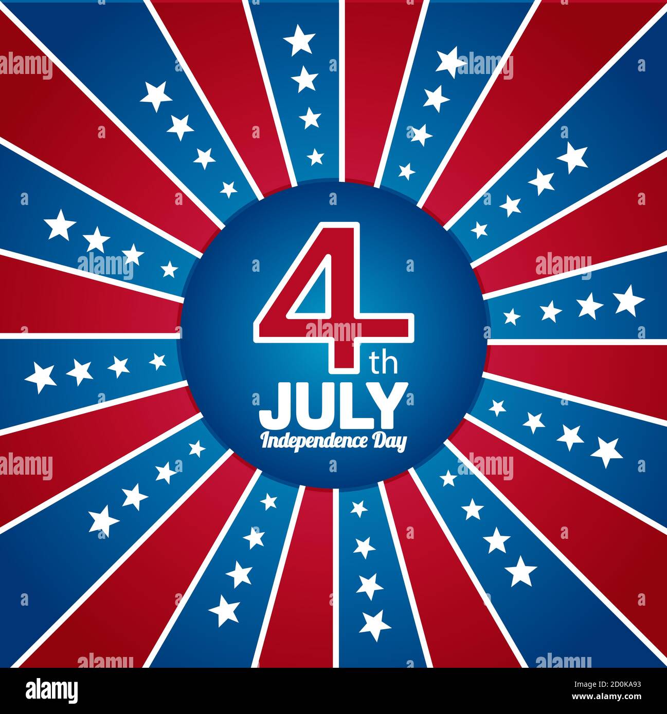 July 4 Independence Day USA.Concept of design of a banner Stock Vector ...