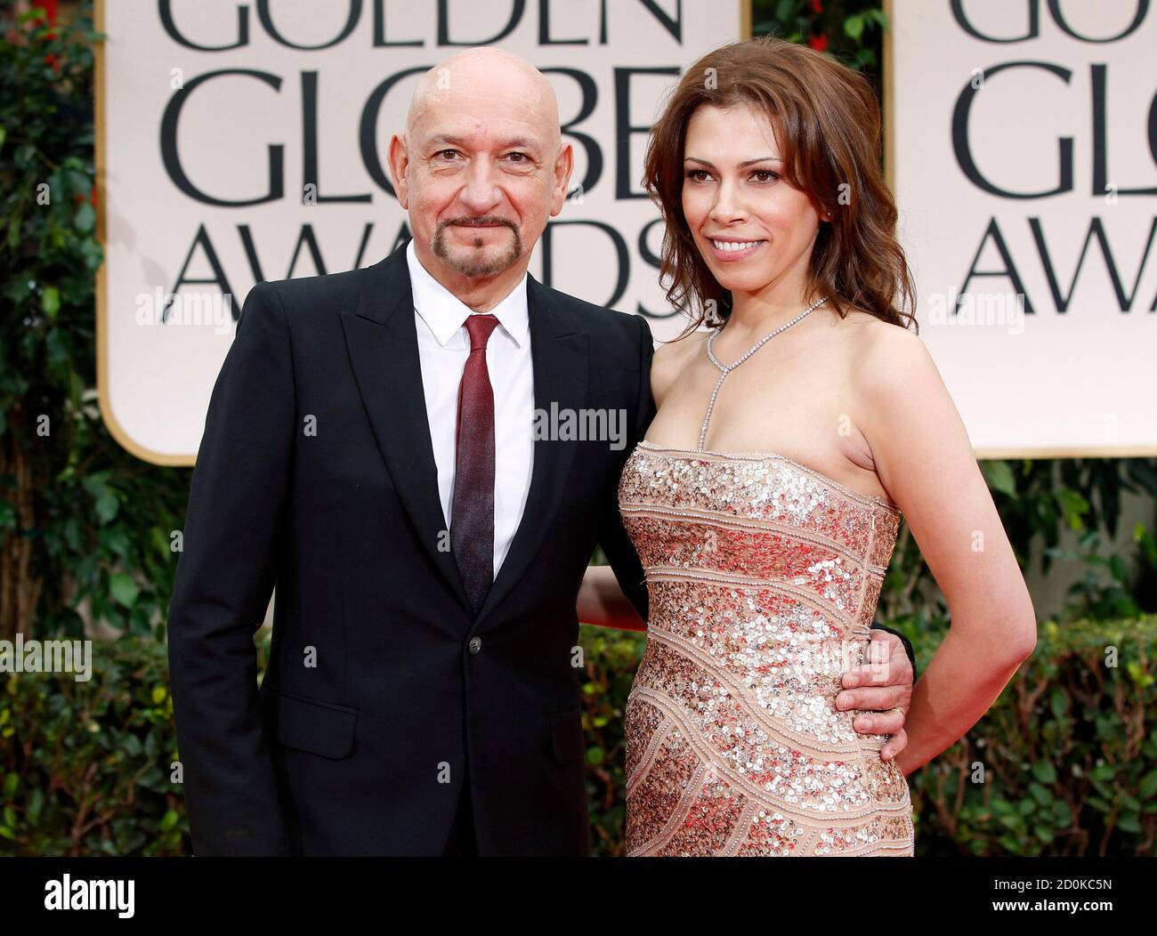 Sir ben kingsley and his wife daniela lavender hi-res stock photography ...