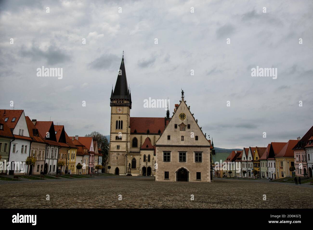 BARDEJOV / SLOVAKIA - OCTOBER 27, 2018: Historic old square in Unesco ...