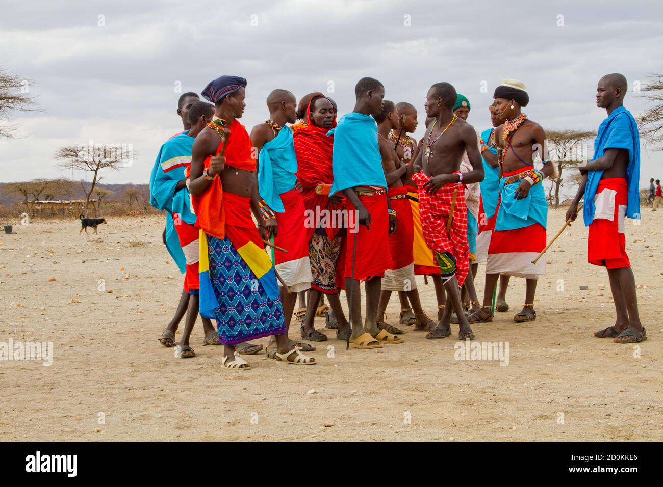 Samboro warriors in traditional dress Stock Photo - Alamy