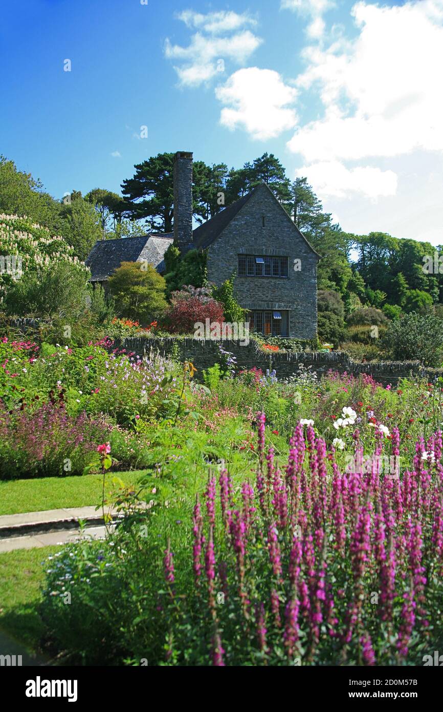 Herbaceous borders, the Rill Garden, Coleton Fishacre House, an Arts ...