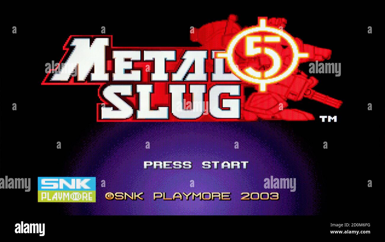 Metal Slug 5 - Sony Playstation 2 PS2 - Editorial use only Stock Photo ...