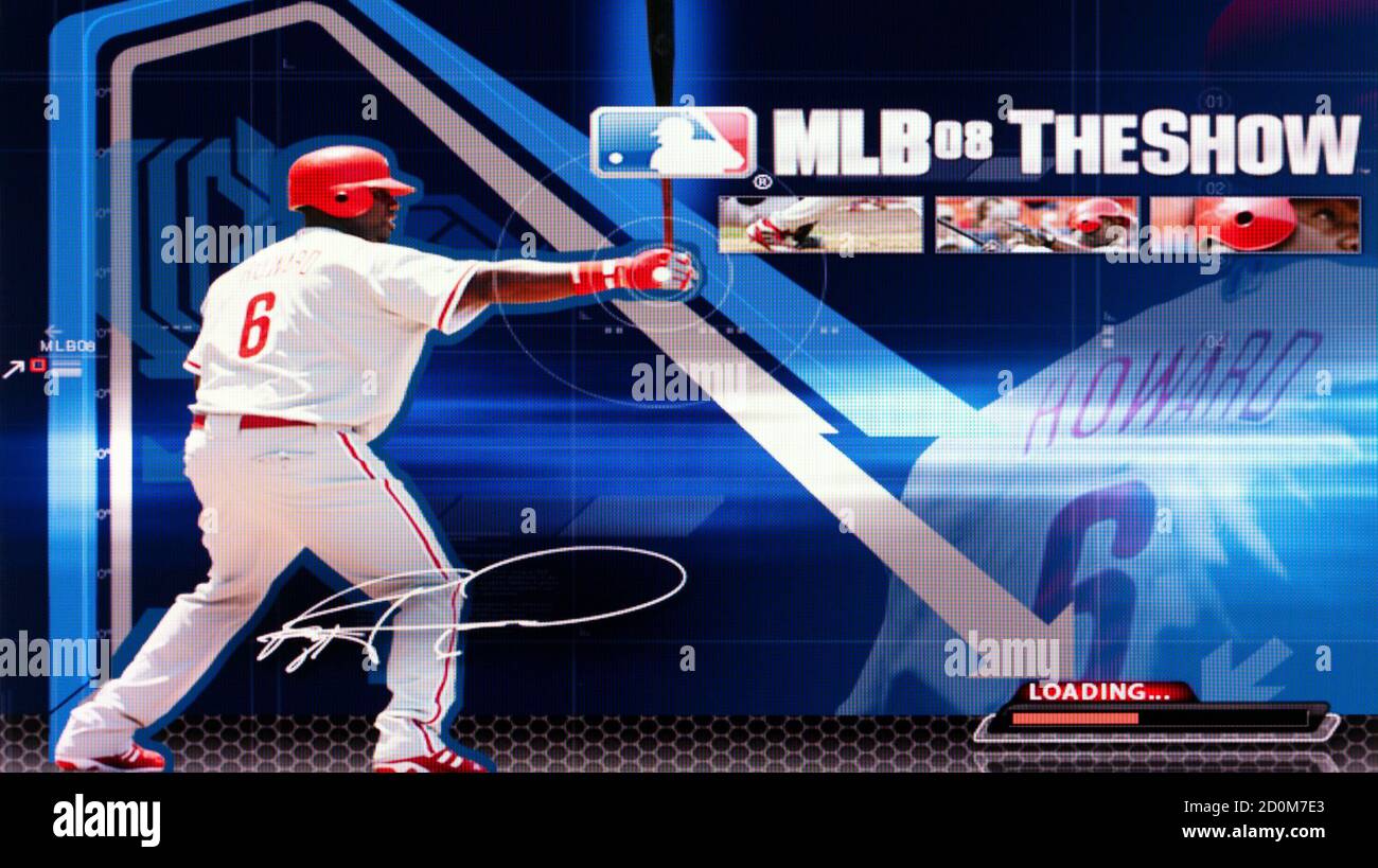 MLB 08 The Show - Sony Playstation 2 PS2 - Editorial use only Stock Photo - Alamy