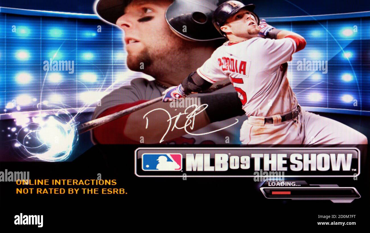 MLB 09 The Show - Sony Playstation 2 PS2 - Editorial use only Stock ...