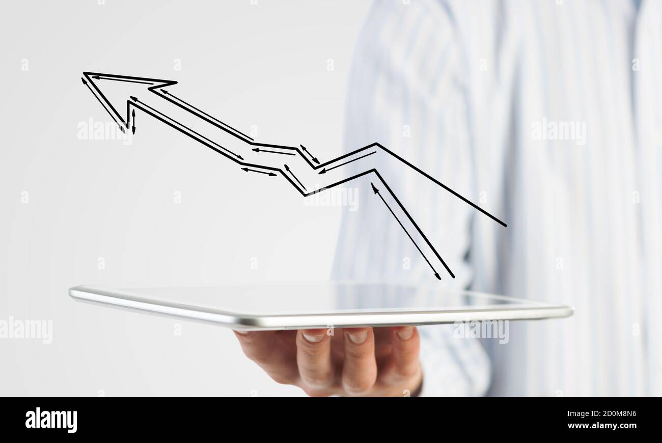 Growth and progress in business Stock Photo - Alamy